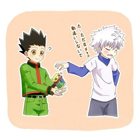 Hxh On Instagram “aww Kawaii Killua Giving His Choco Robots To Gon Kyaaa Cant Handle The