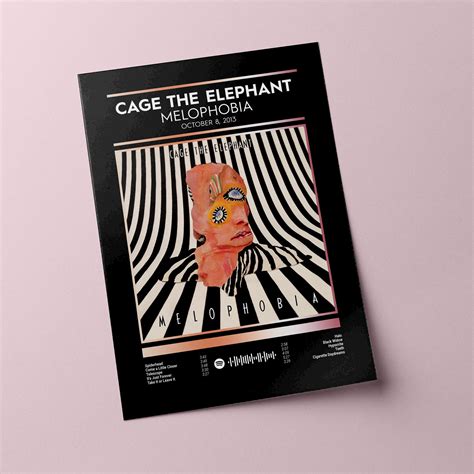 Cage The Elephant Poster Melophobia Poster Cage The Elephant Album