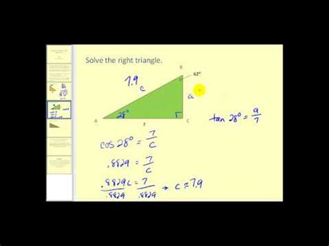 Solve Right Triangles Part 1 The Basics Video Trigonometry CK 12 Foundation