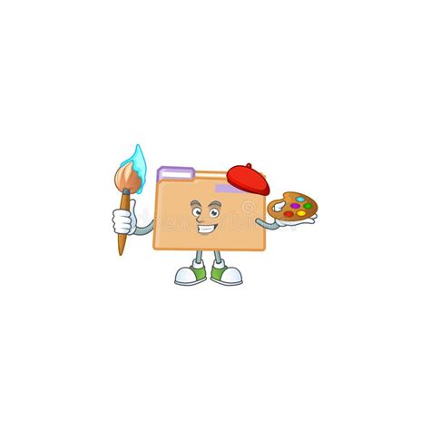Painter Folder For Saving A File Document Stock Vector Illustration Of Emotion Icon