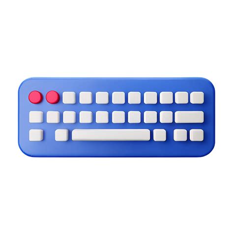 Keyboard 3d Rendering Icon Illustration 28589468 Png