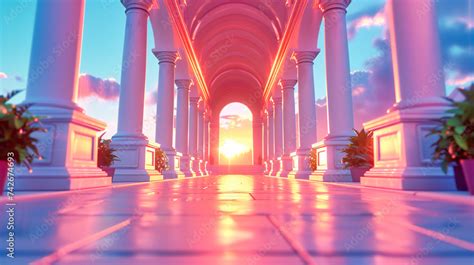 Historical Colonnade Architecture Capturing The Timeless Beauty And