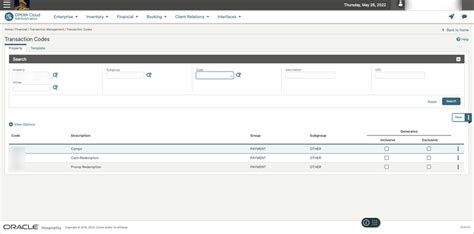 Transaction Codes