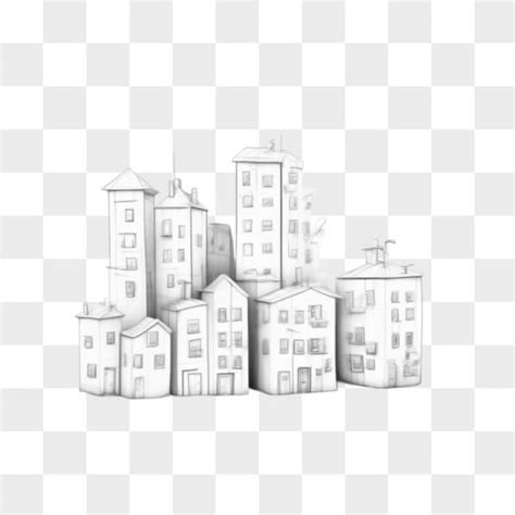 Descarga Modelo 3d De Edificios De Ciudad Urbana Bocetos En Línea