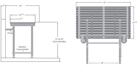 Ada Compliant Foldup Teak Shower Seats And Benches
