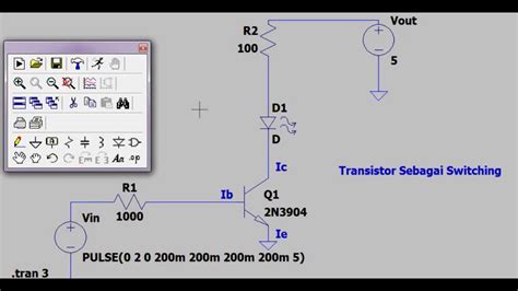 Transistor Switching And Amplifying Circuits Ltspice Simulation