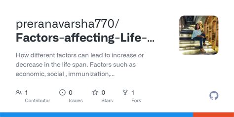 Github Preranavarsha770 Factors Affecting Life Expectancy How