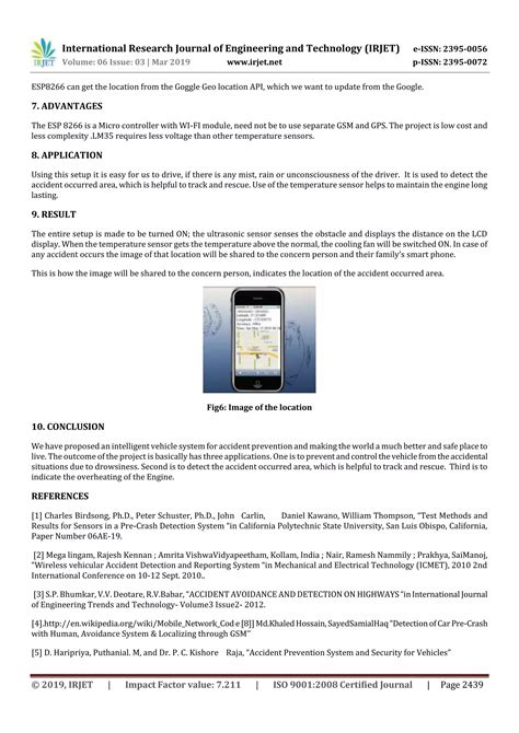 Irjet Iot Based Vehicle Accident Prevention Using Multiple Sensors Pdf