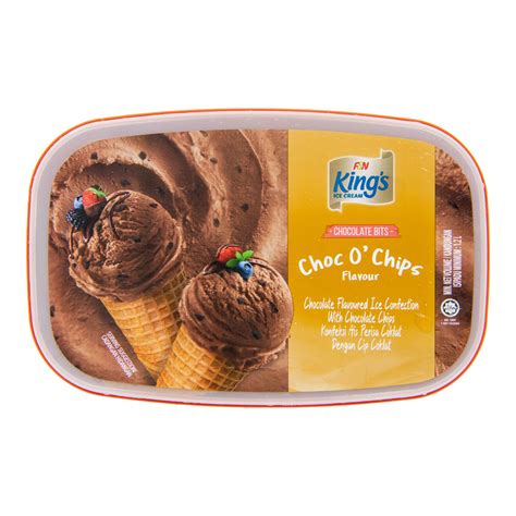 Kings Ice Cream Tub Chocolate O Chip 1l