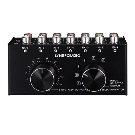 สวิทช์สัญญาณเสียง Rca Audio Input 1 Output Switcher พร้อมปรับระดับเสียง
