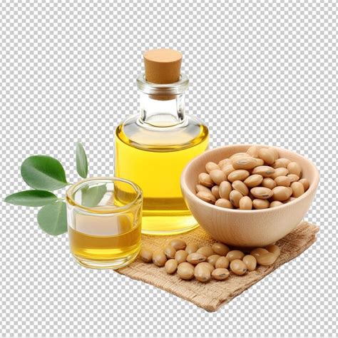 Premium Psd Soya Bean Oil White Background