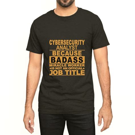 Cybersecurity Analyst Miracle Worker Job Title Humor T For Online