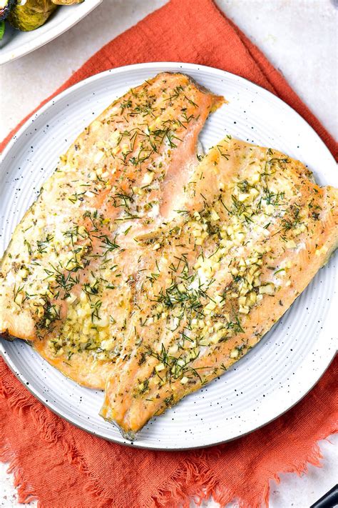 Baked Rainbow Trout With Garlic Butter