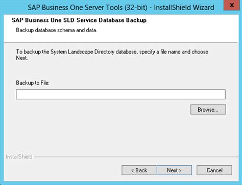 sap business one sld service database backup error sap community