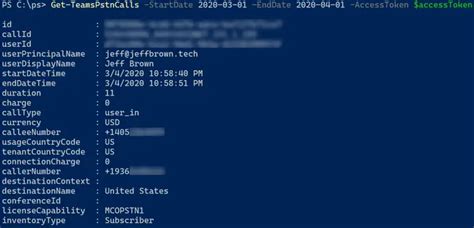 Use Graph Api To Export Microsoft Teams Pstn Usage Records Jeff Brown