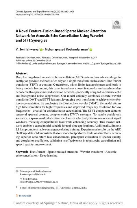a novel feature fusion based sparse masked attention network for