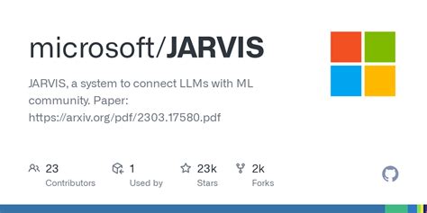 Github Microsoft Jarvis Jarvis A System To Connect Llms With Ml Community Paper