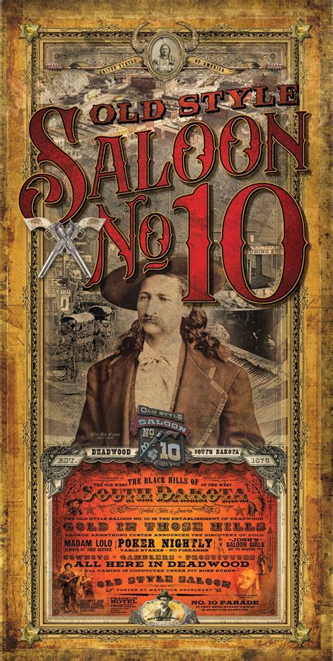 Old Style 10 Saloon Poster 14 X28 Western Posters Old West