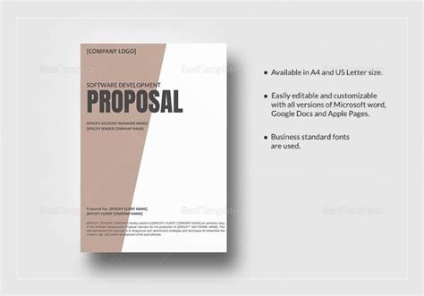 agile software development proposal template prntbl