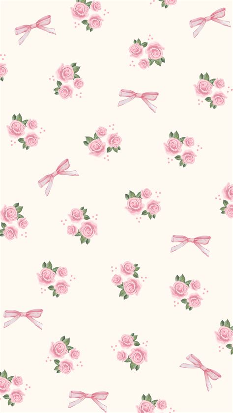 Bow And Flowers Wallpaper Pink Bow Wallpaper Iphone Pink Wallpaper