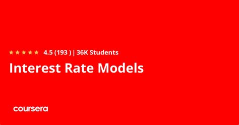 interest rate models coursera