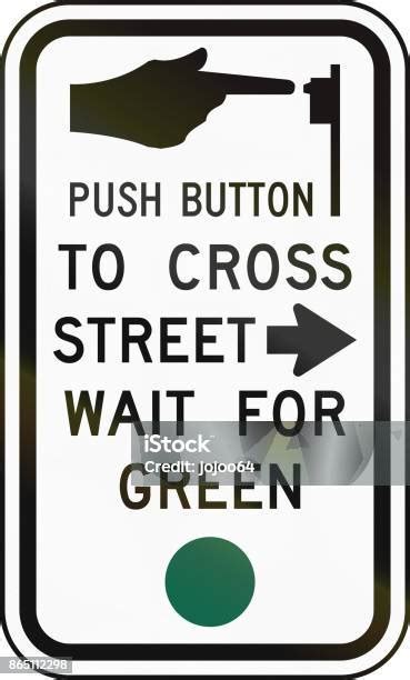 United States Mutcd Road Sign Crosswalk Instructions Stock Illustration Download Image Now