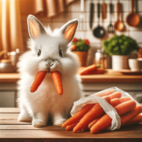 A Rabbit Eats More And More Carrots R Aiart