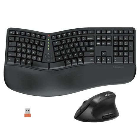 Meetion Ergonomic Wireless Wave Keyboard And Vertical Mouse Combo Jaycar Australia