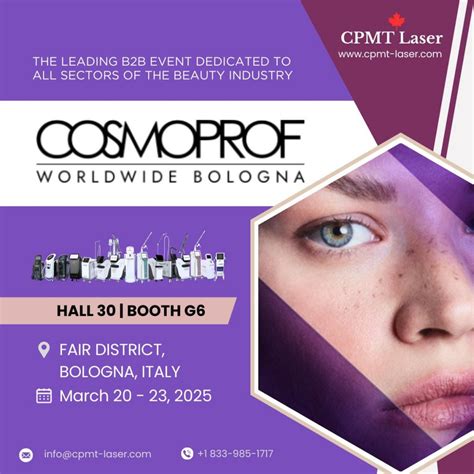 Cosmoprof Bologna Italy 20 23 March 2025 Cpmt Laser
