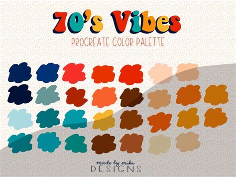 S Vibes Color Palette S Color Palette Retro Colors Procreate Color Palette