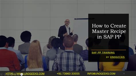 How To Create Master Recipe In Sap Pp