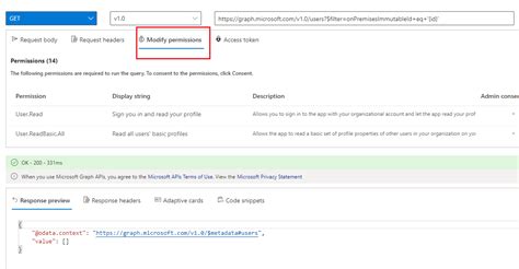 azure graph retrieve user by immutableid filter issue stack overflow