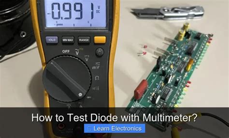How To Test Diode With Multimeter Geekyelectronics