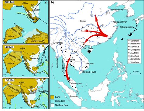 Inferred Historical Dispersal Routes For Liphistiid Spiders Associated