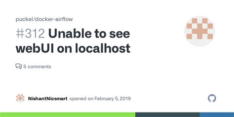 unable to see webui on localhost · issue 312 · puckel docker airflow