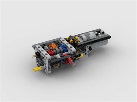 Lego Moc Remote Controlled 4 Speed Awd Gearbox With Perfect Gear Ratios By Hdegroot