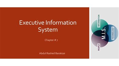 Executive Information System In Management Information System Pptx
