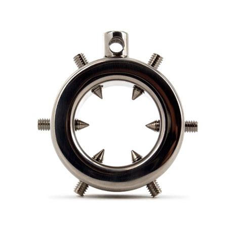 Crown Of Thorns Glans Ring With Weight Hanger Steel Irisco Ind