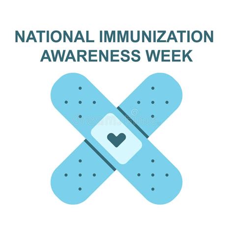 National Immunization Awareness Month Vector Illustration Stock Vector