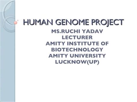 Human Genome Project Pptx