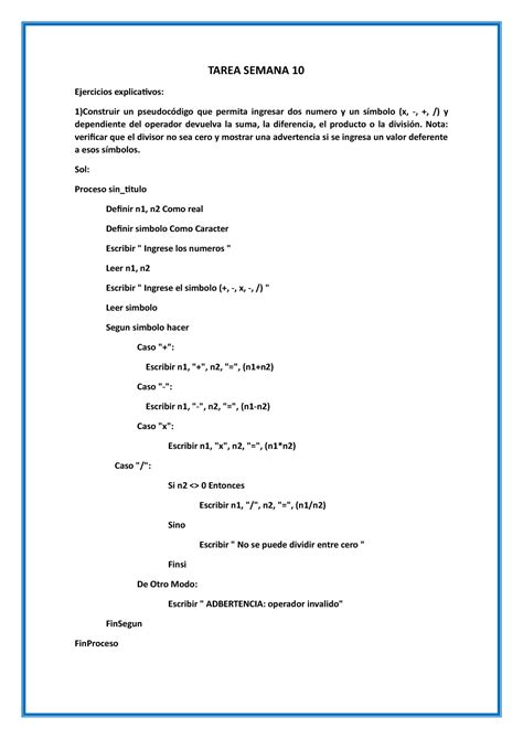 Tarea Semana 10 Tarea Semana 10 Ejercicios Explicativos 1construir
