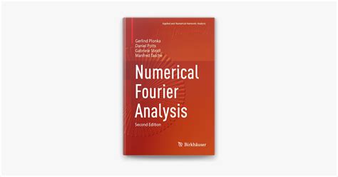 ‎numerical Fourier Analysis By Gerlind Plonka Daniel Potts Gabriele