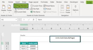 Header And Footer In Excel How To Add Remove Customize
