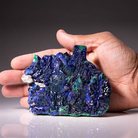 Azurite And Malachite From Tsumeb Mine Otavi Bergland District