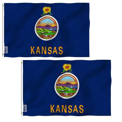 Anley Fly Breeze 3 Ft X 5 Ft Kansas State Flag Kansas Ks Flags