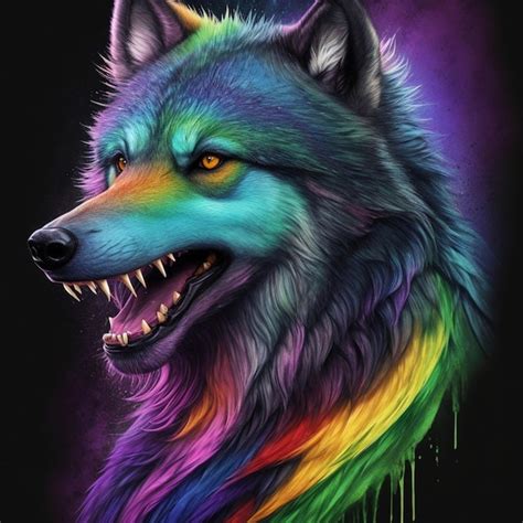 Premium AI Image | Colorful Fox Tshirt Design