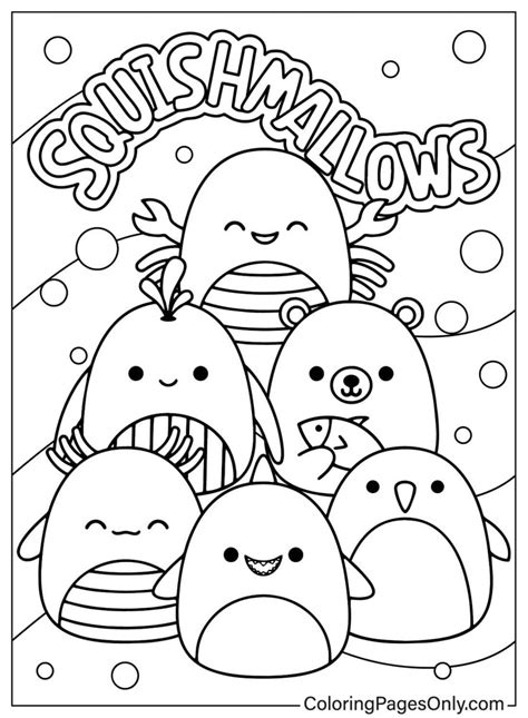 Squishmallow Coloring Pages Free Printable Pdf And Online Coloring In