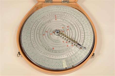 Fer Model Logarithmic Circular Slide Rule H 39 N 1675 1930s For Sale