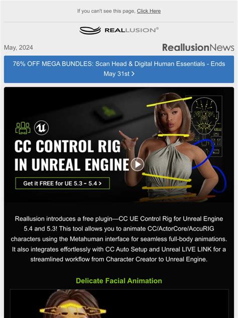 Reallusion Free Download Full Body Ue Control Rig Access To The Character Ecosystem Milled