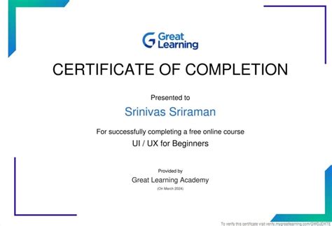 Completed Ui Ux Course By Great Learning Srinivas Sriraman Posted On The Topic Linkedin